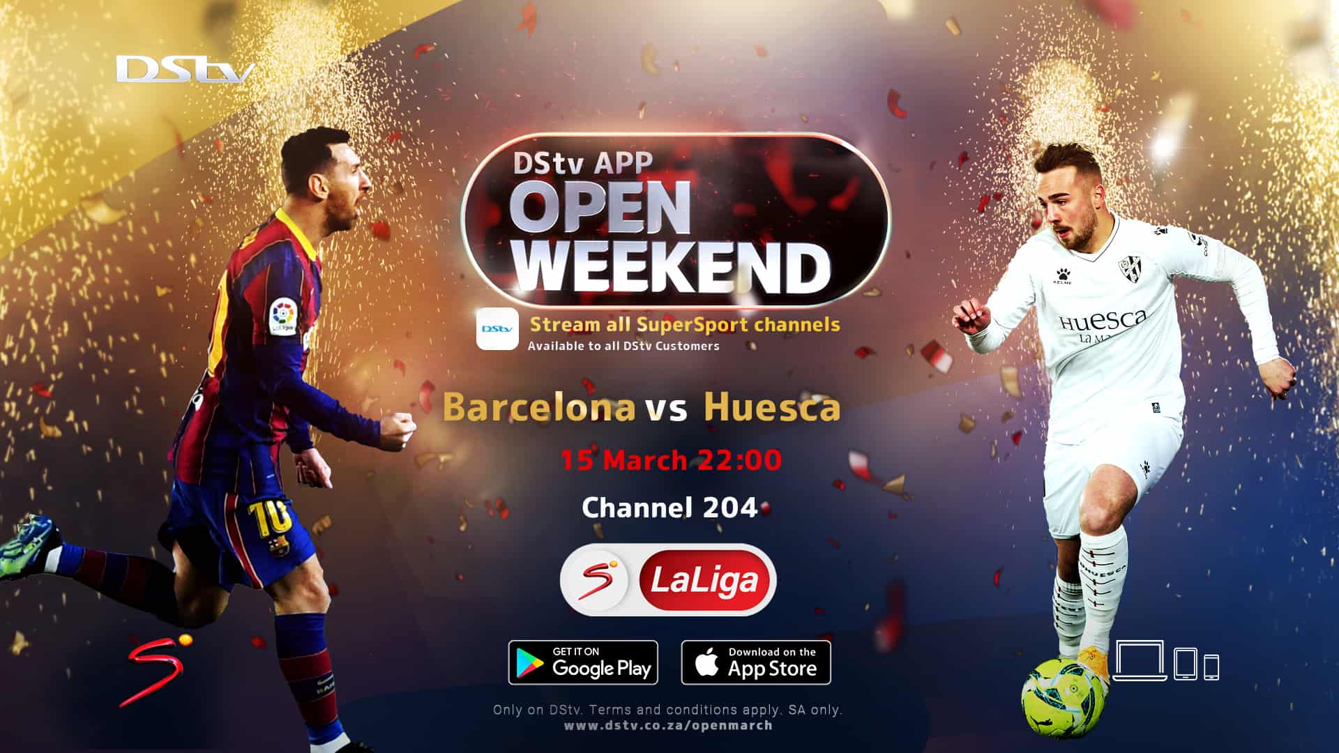 Watch all of SuperSport for one weekend only on the DStv app