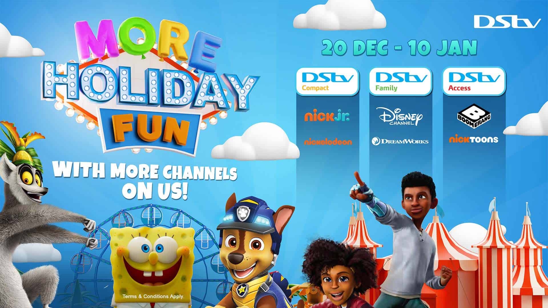 DStv Kids’ Open Window 20 December-10 January
