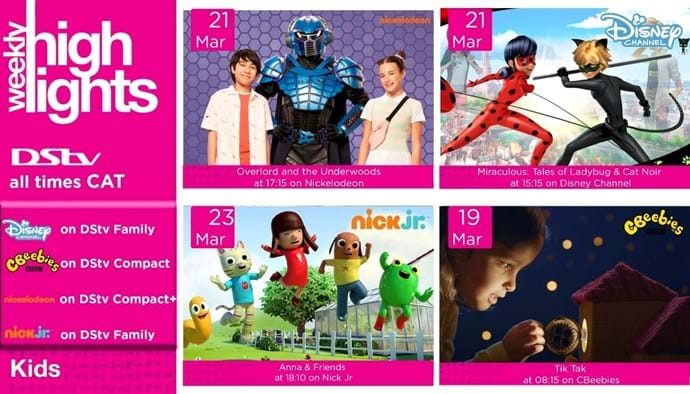 DStv Weekly Highlights 18-24 March 2022