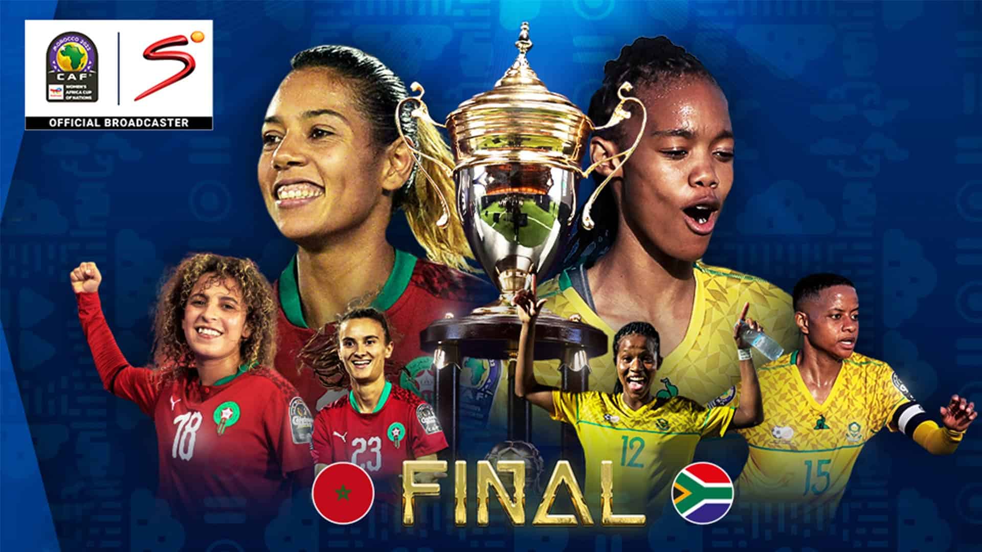 Morocco vs South Africa in the 2022 WAFCON Final