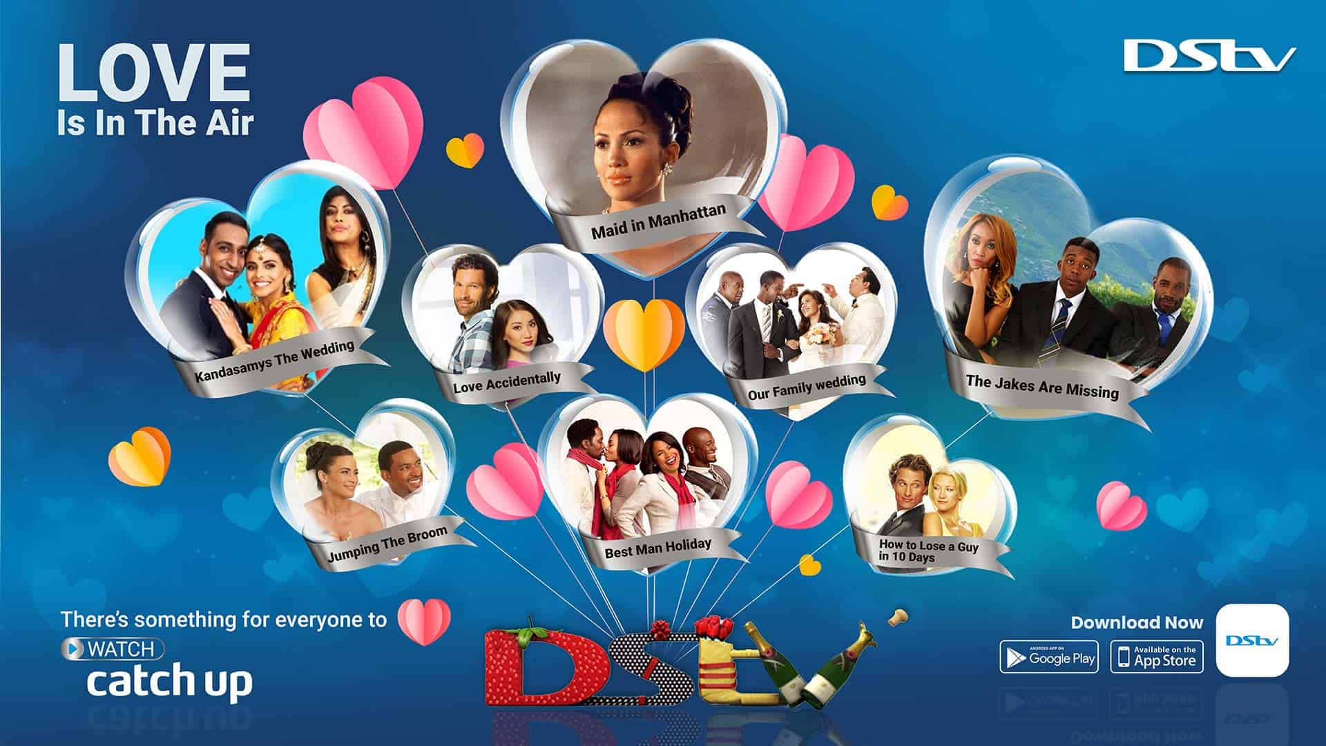 February romcom movies on DStv Catch Up