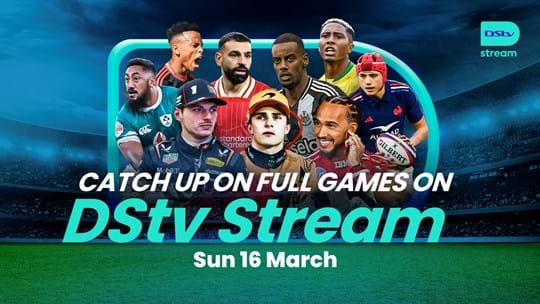Stream the full games on DStv