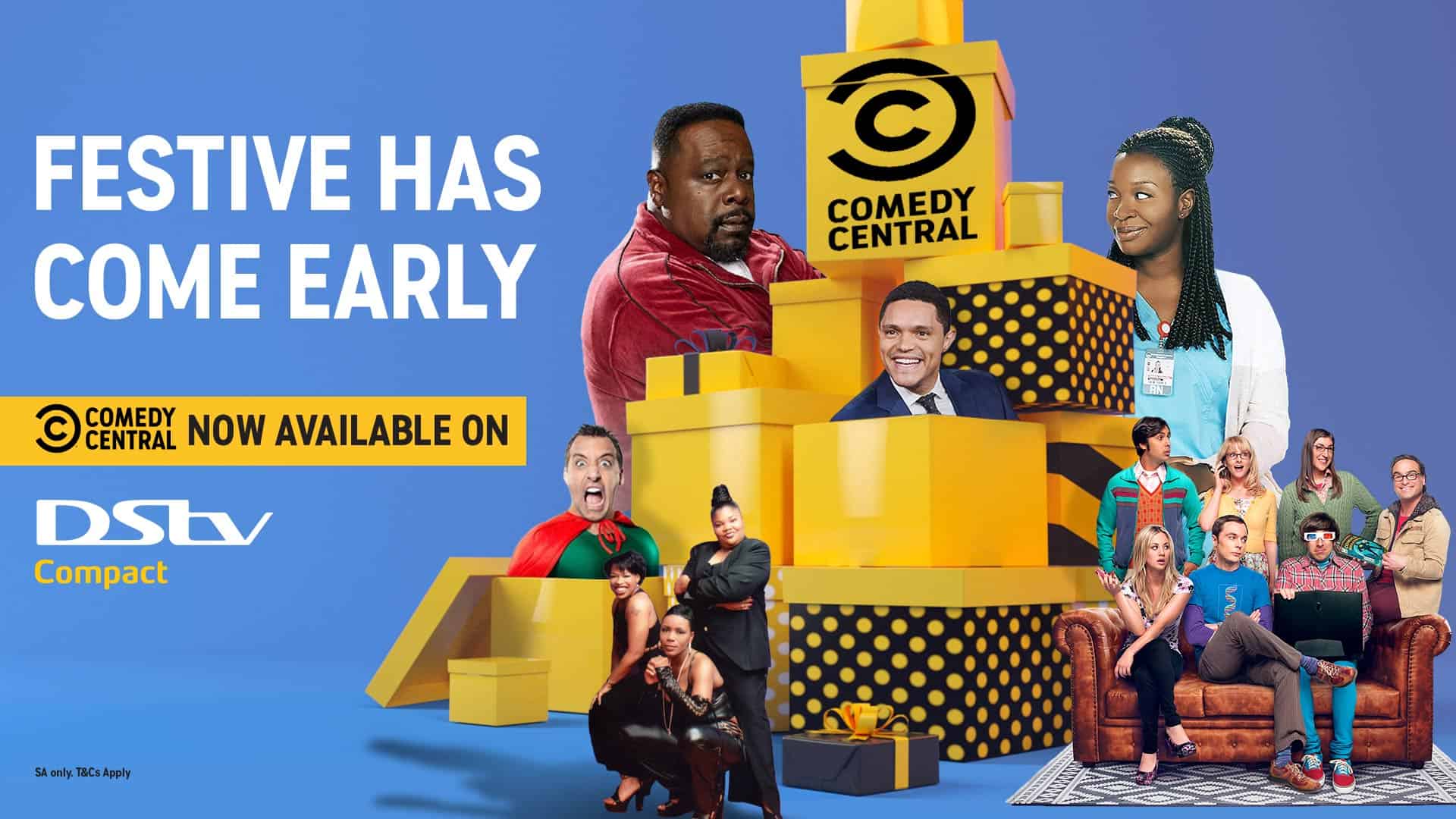 Comedy Central is now available on DStv Compact